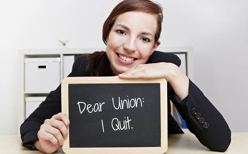 Dear Union: I Quit.
